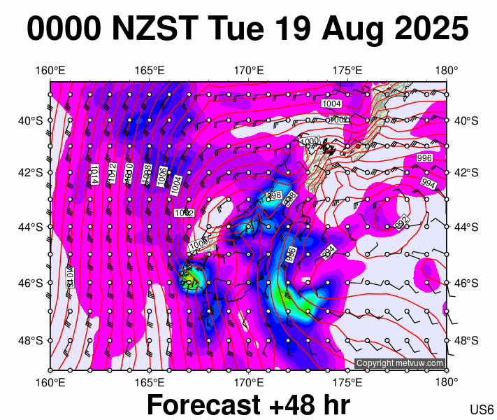 New Zealand South Island Weather Forecast